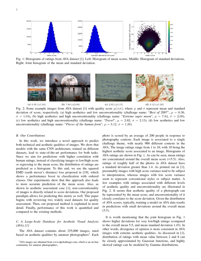 NIMA: Neural Image Assessment | DeepAI