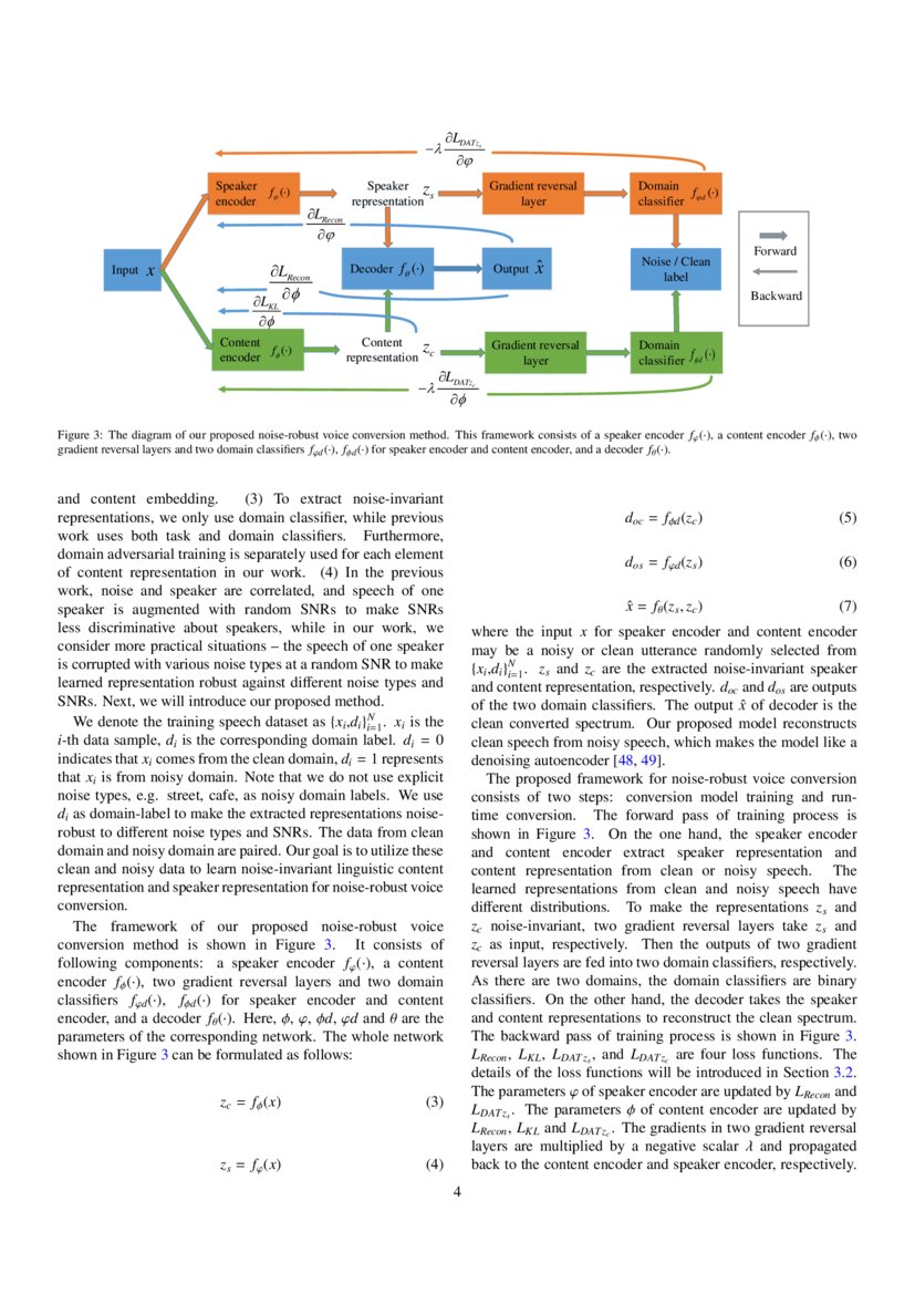 Noise-robust voice conversion with domain adversarial training | DeepAI Noise-robust voice conversion with domain adversarial training | DeepAI
