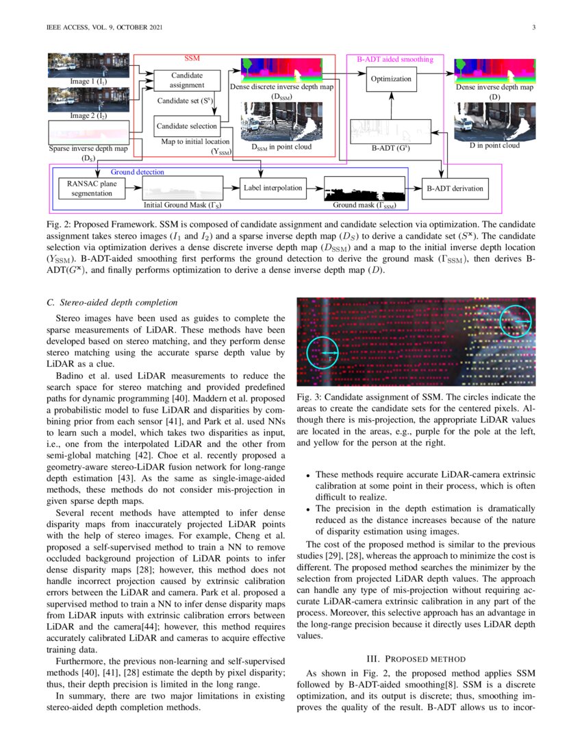Non-learning Stereo-aided Depth Completion under Mis-projection via Selective Stereo Matching ...