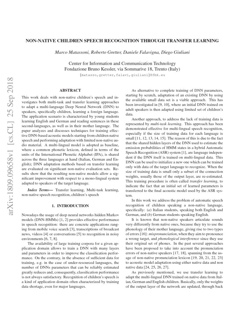 non-native-children-speech-recognition-through-transfer-learning-deepai