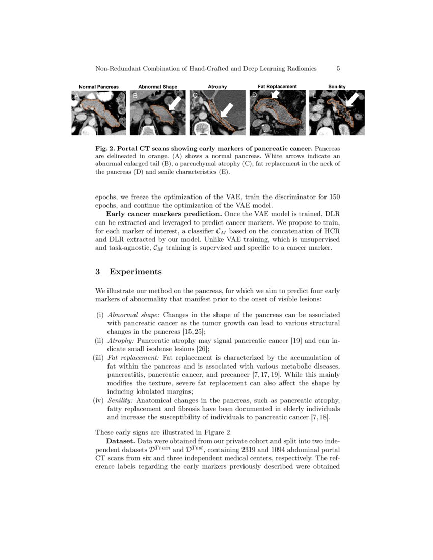 Non Redundant Combination Of Hand Crafted And Deep Learning Radiomics