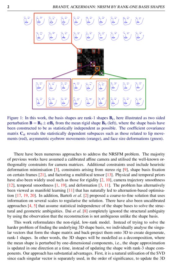 Non-Rigid Structure-From-Motion by Rank-One Basis Shapes | DeepAI