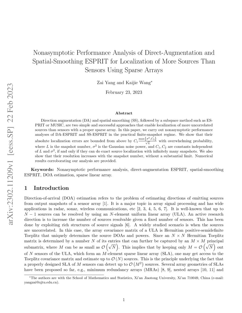 Nonasymptotic Performance Analysis Of Direct Augmentation And Spatial Smoothing Esprit For