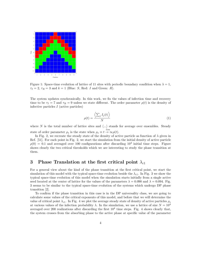 Nonequilibrium Phase Transition Of A One Dimensional System Reaches The