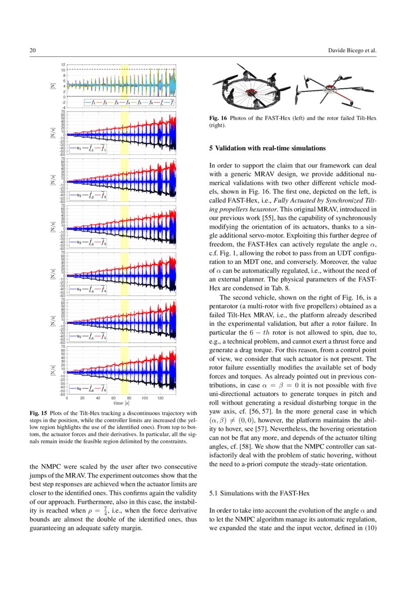 Nonlinear Model Predictive Control with Actuator Constraints for Multi-Rotor Aerial Vehicles ...
