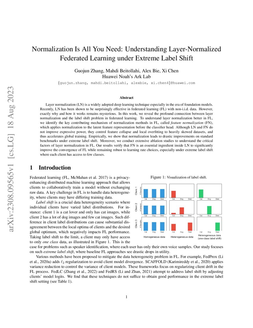Normalization Is All You Need: Understanding Layer-Normalized Federated Learning under Extreme ...