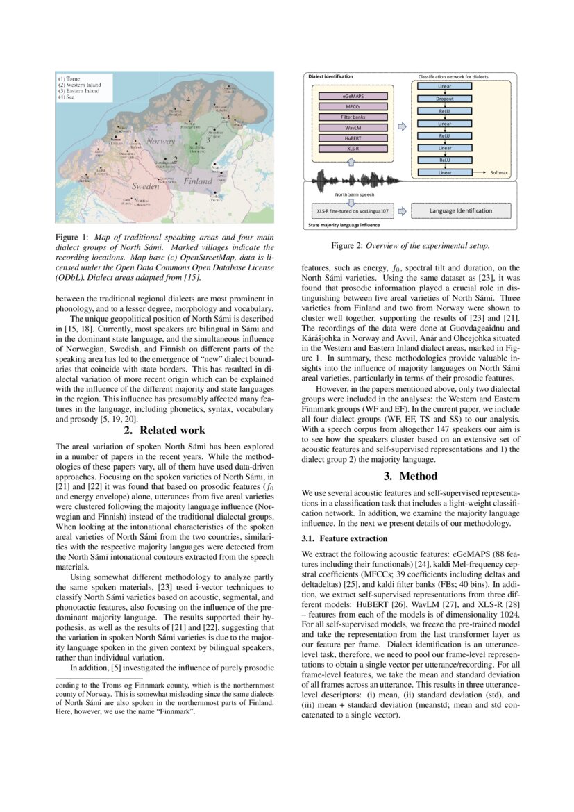 North Sámi Dialect Identification with Self-supervised Speech Models ...