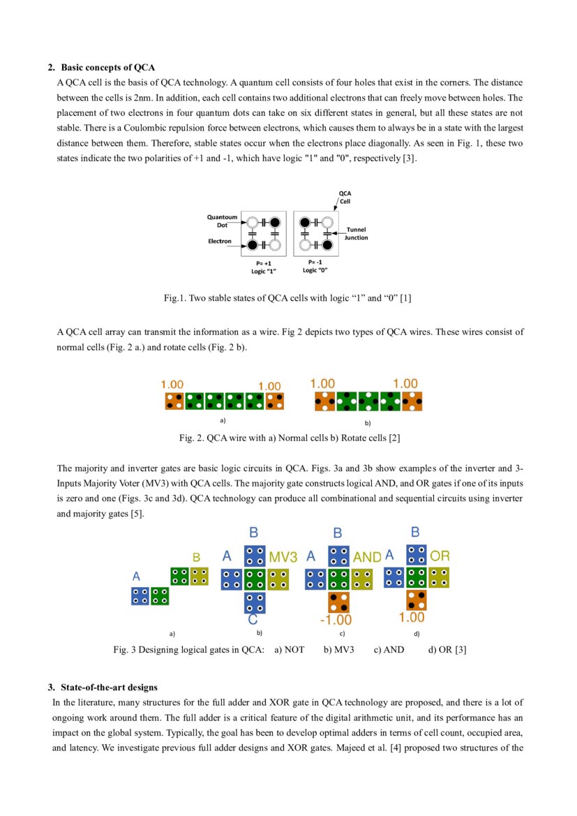 Novel Efficient Scalable QCA XOR and Full Adder Designs | DeepAI Novel Efficient Scalable QCA XOR and Full Adder Designs | DeepAI