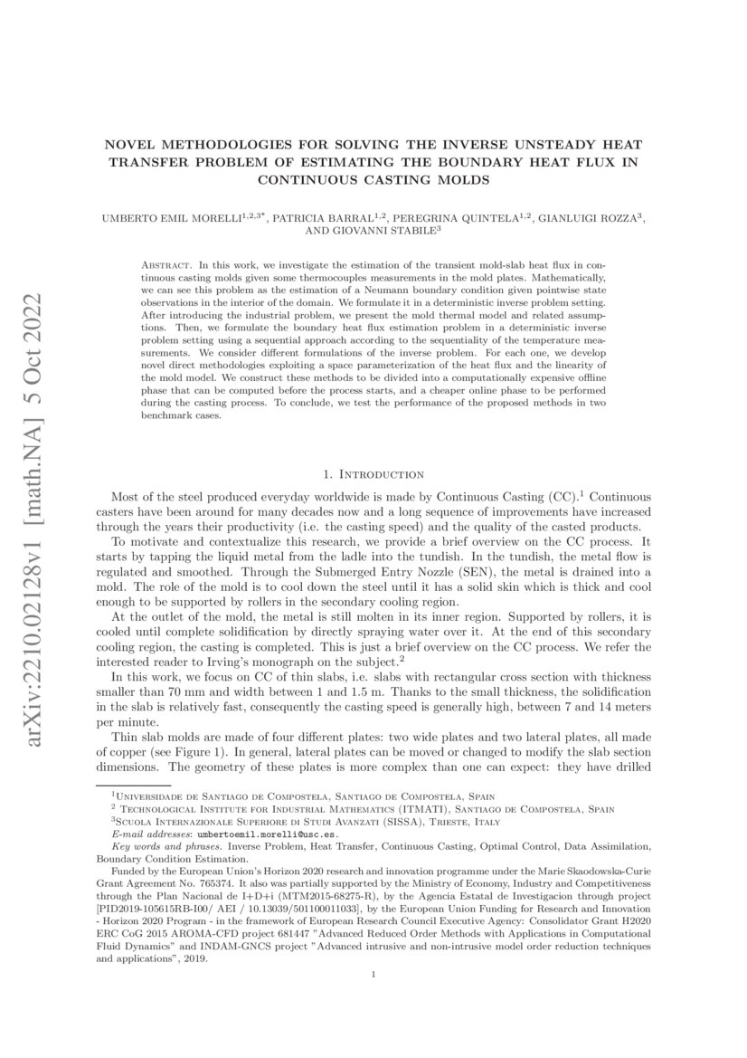 Novel Methodologies For Solving The Inverse Unsteady Heat Transfer Problem Of Estimating The