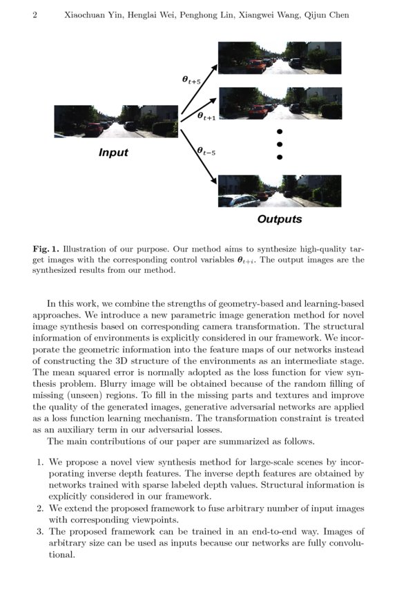 Novel View Synthesis for Large-scale Scene using Adversarial Loss | DeepAI