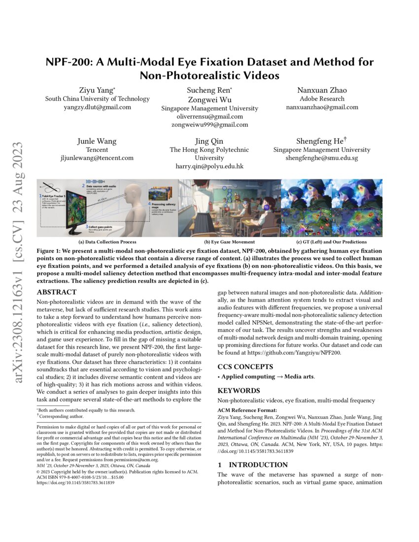 NPF-200: A Multi-Modal Eye Fixation Dataset and Method for Non ...