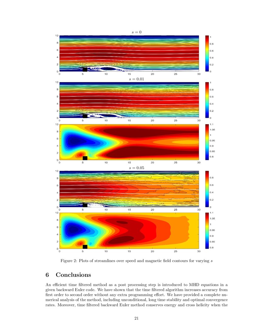 Numerical Analysis Of An Efficient Second Order Time Filtered Backward Euler Method For Mhd