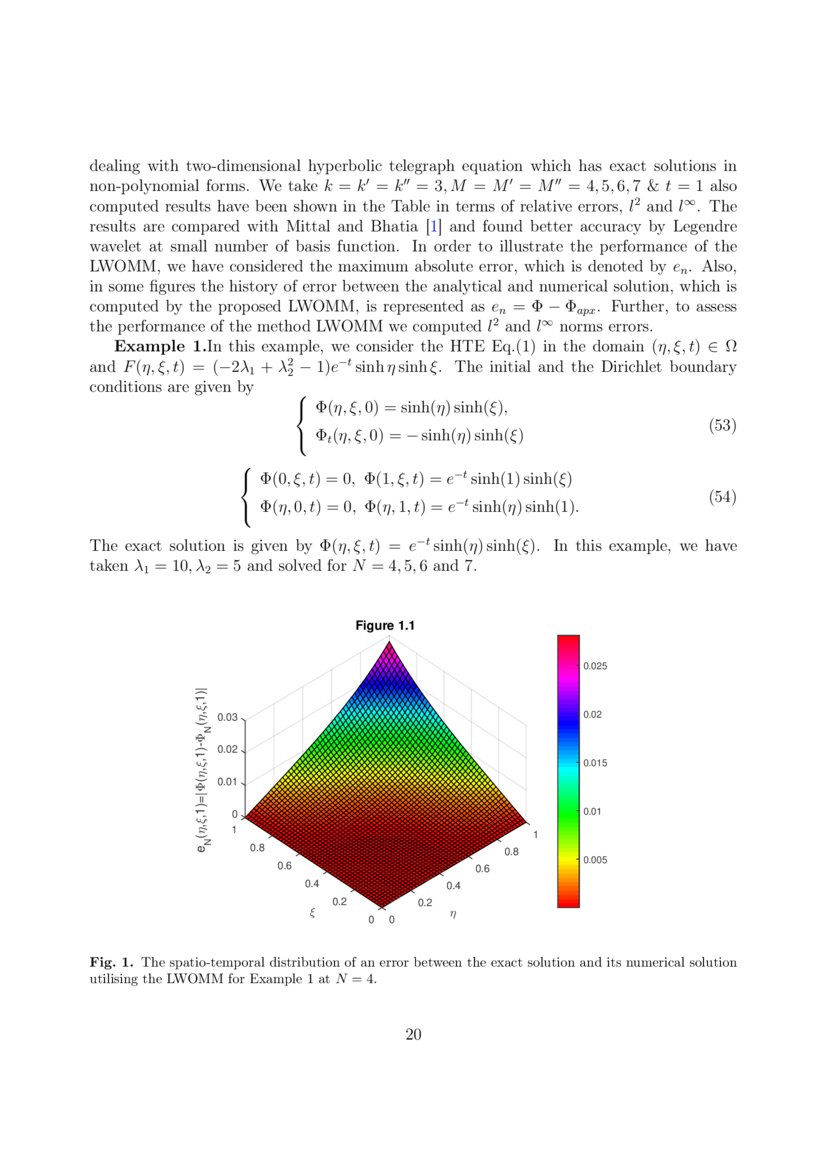 Numerical and approximate solutions for two-dimensional hyperbolic ...