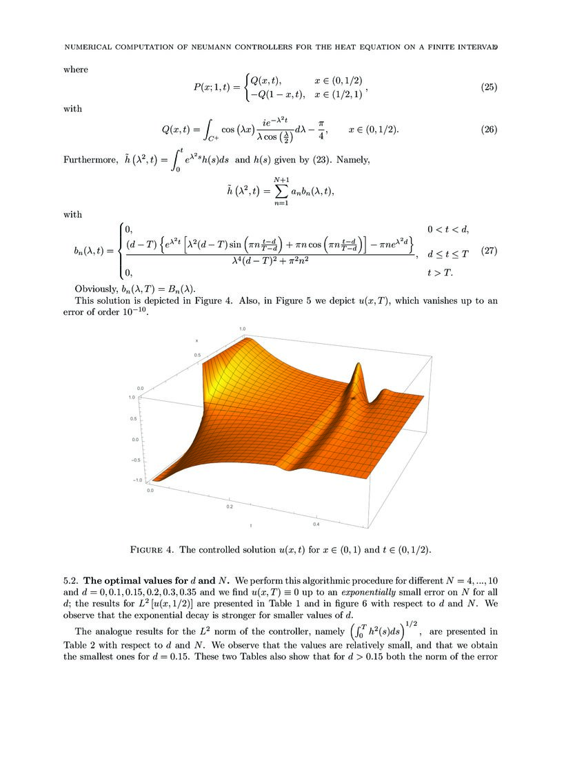 Numerical computation of Neumann controllers for the heat equation on a finite interval | DeepAI