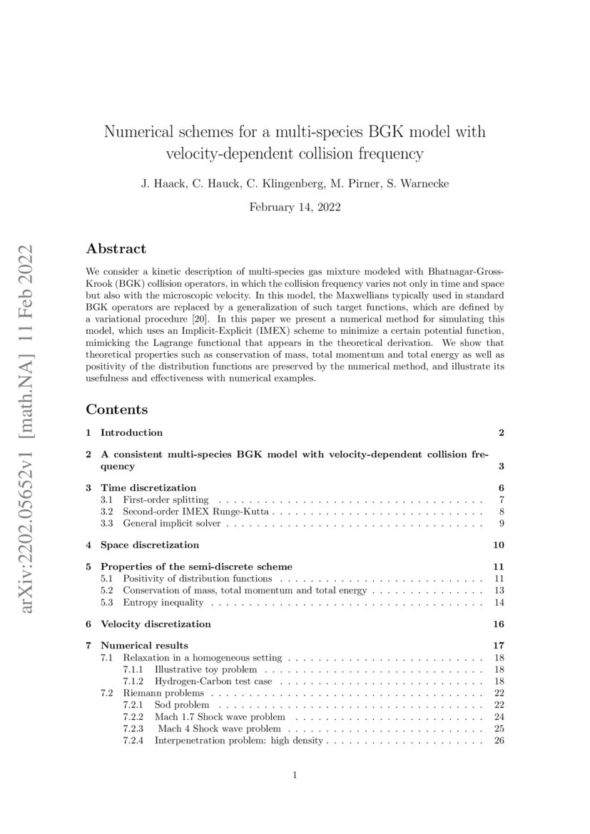Numerical schemes for a multi-species BGK model with velocity-dependent ...