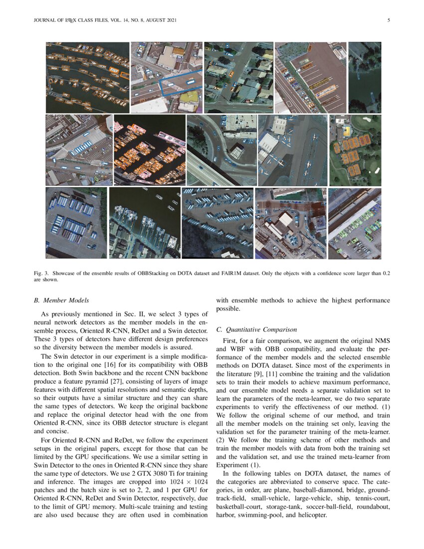 Obbstacking An Ensemble Method For Remote Sensing Object Detection