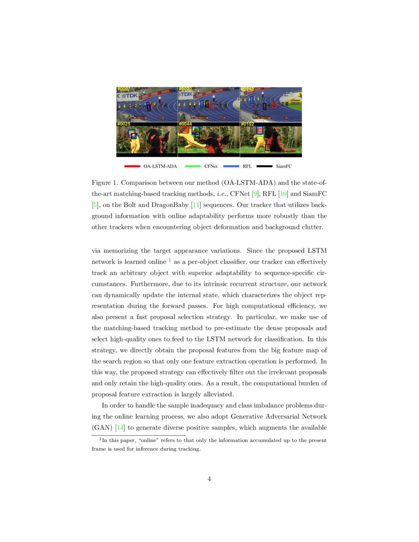 Object-Adaptive LSTM Network for Real-time Visual Tracking with Adversarial Data Augmentation ...