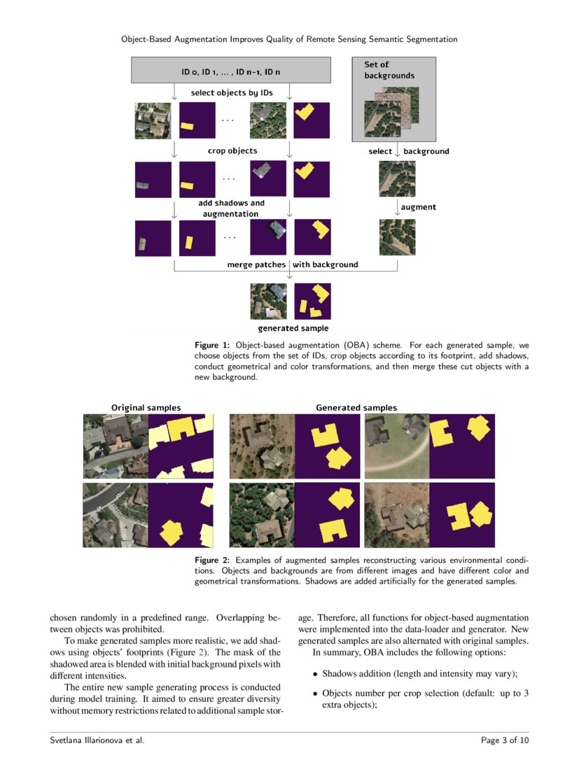 Object-Based Augmentation Improves Quality of Remote SensingSemantic Segmentation | DeepAI