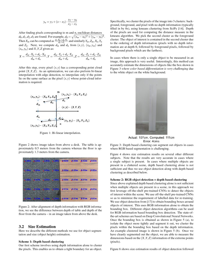 Object Localization and Size Estimation from RGB-D Images | DeepAI