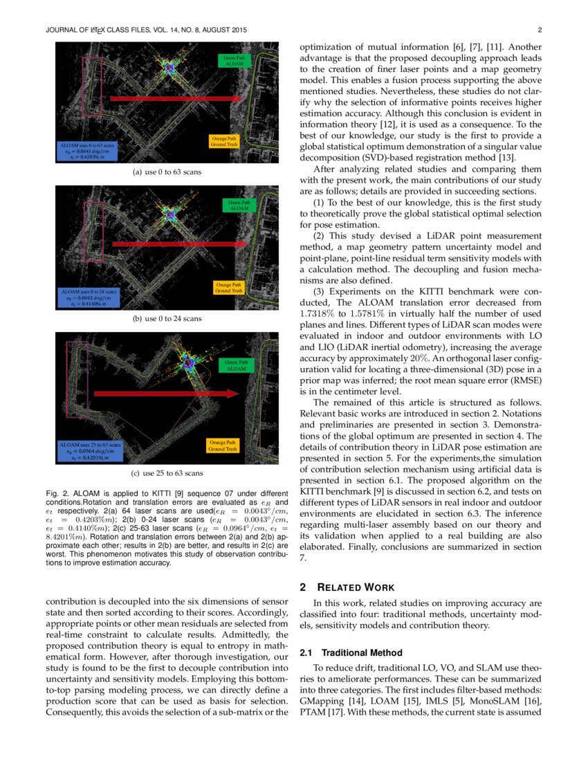 Observation Contribution Theory For Pose Estimation Accuracy Deepai