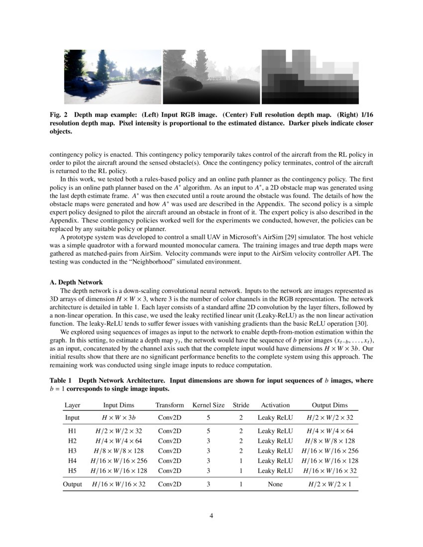 Obstacle Avoidance Using a Monocular Camera | DeepAI