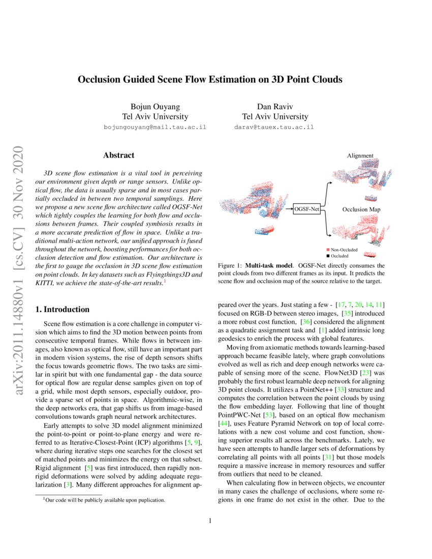 Occlusion Guided Scene Flow Estimation On 3d Point Clouds Deepai