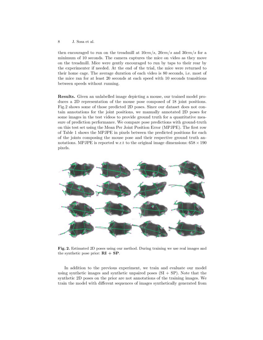 Of Mice And Pose 2d Mouse Pose Estimation From Unlabelled Data And
