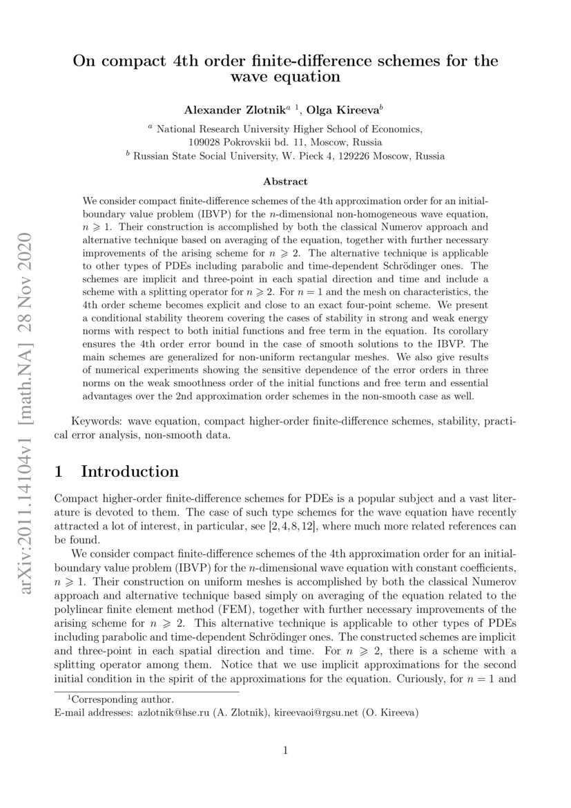 On Compact 4th Order Finite Difference Schemes For The Wave Equation