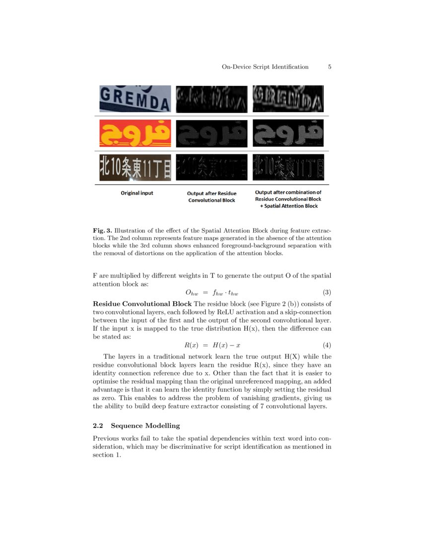 On-Device Spatial Attention based Sequence Learning Approach for Scene Text Script ...