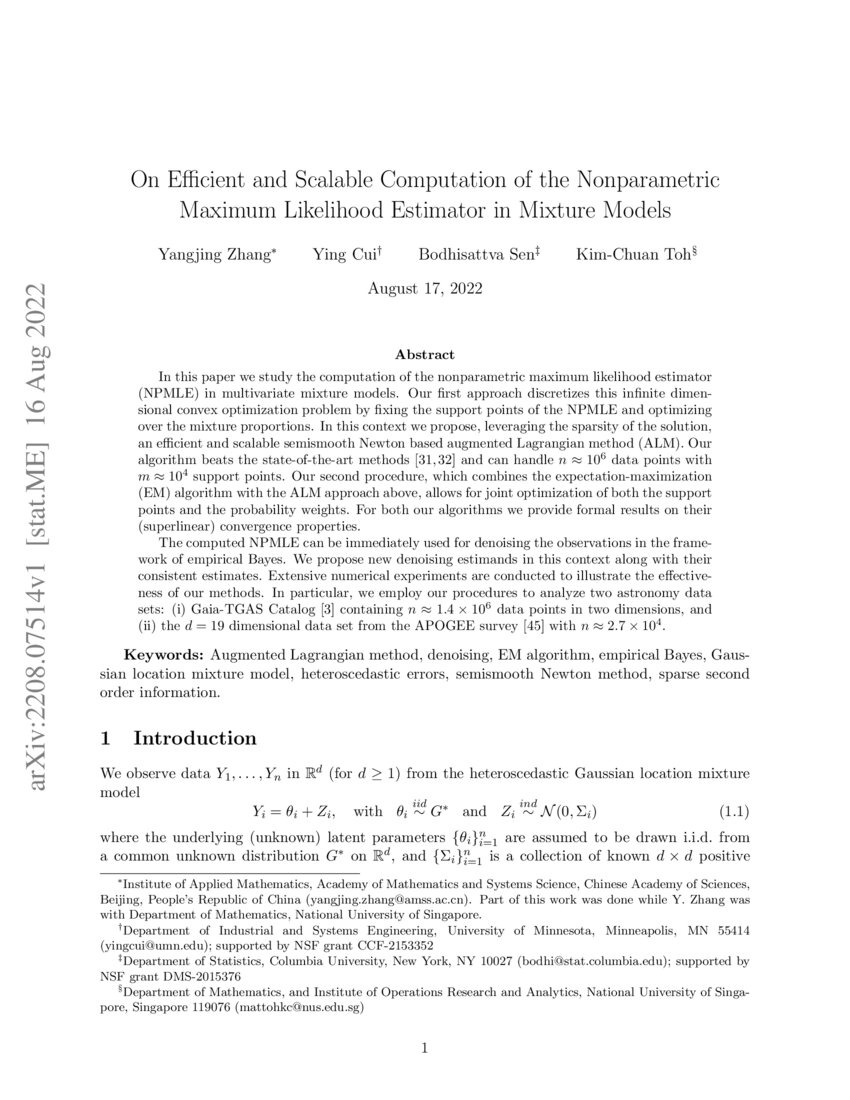On Efficient And Scalable Computation Of The Nonparametric Maximum Likelihood Estimator In 9809