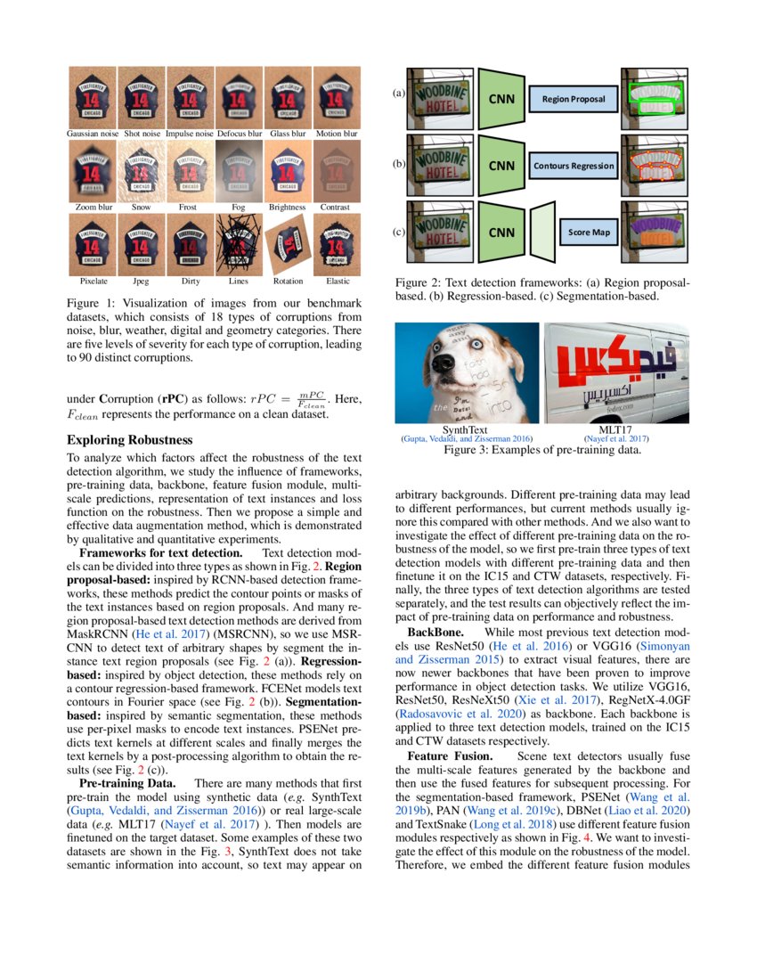 On Exploring And Improving Robustness Of Scene Text Detection Models Deepai