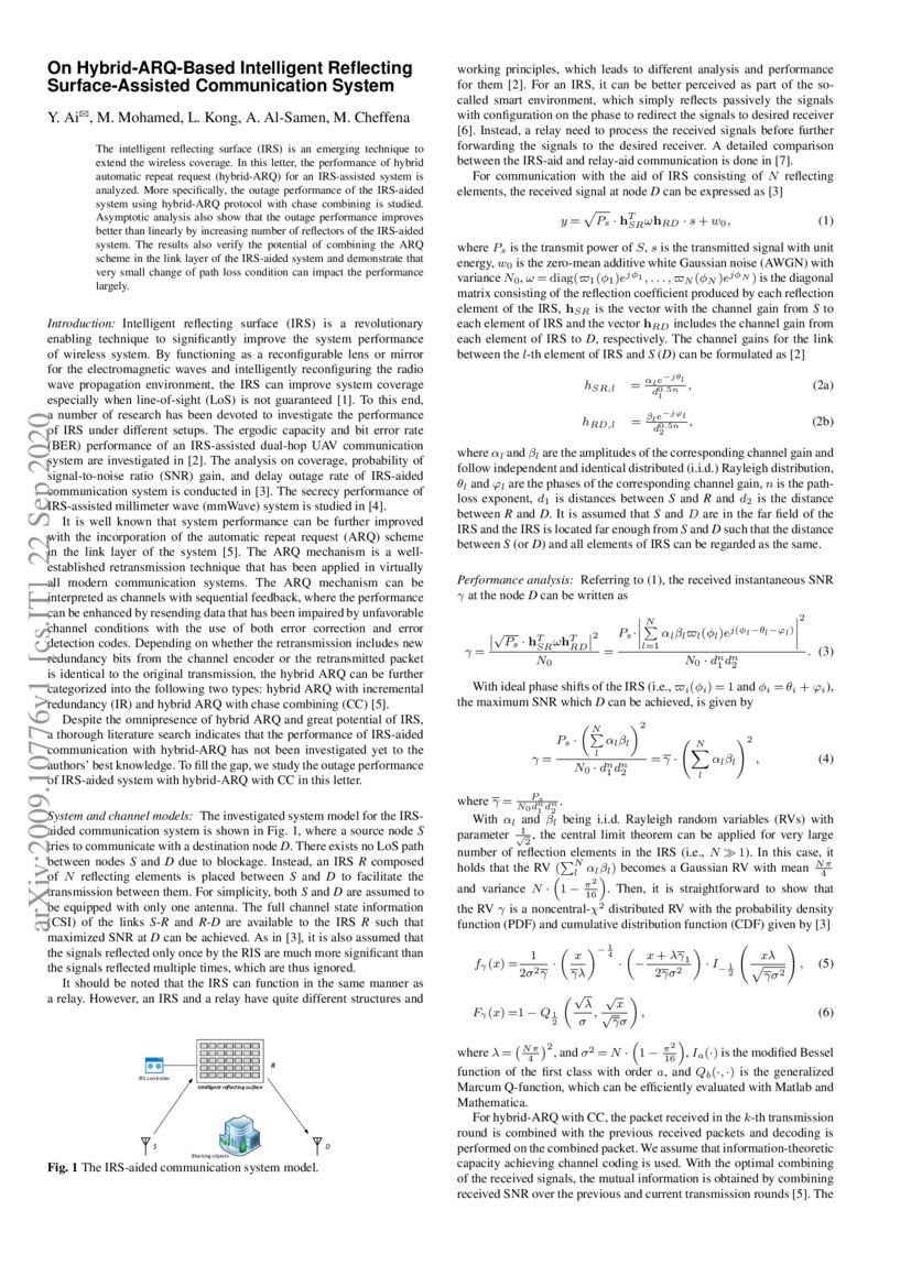 On Hybrid-ARQ-Based Intelligent Reflecting Surface-Assisted ...