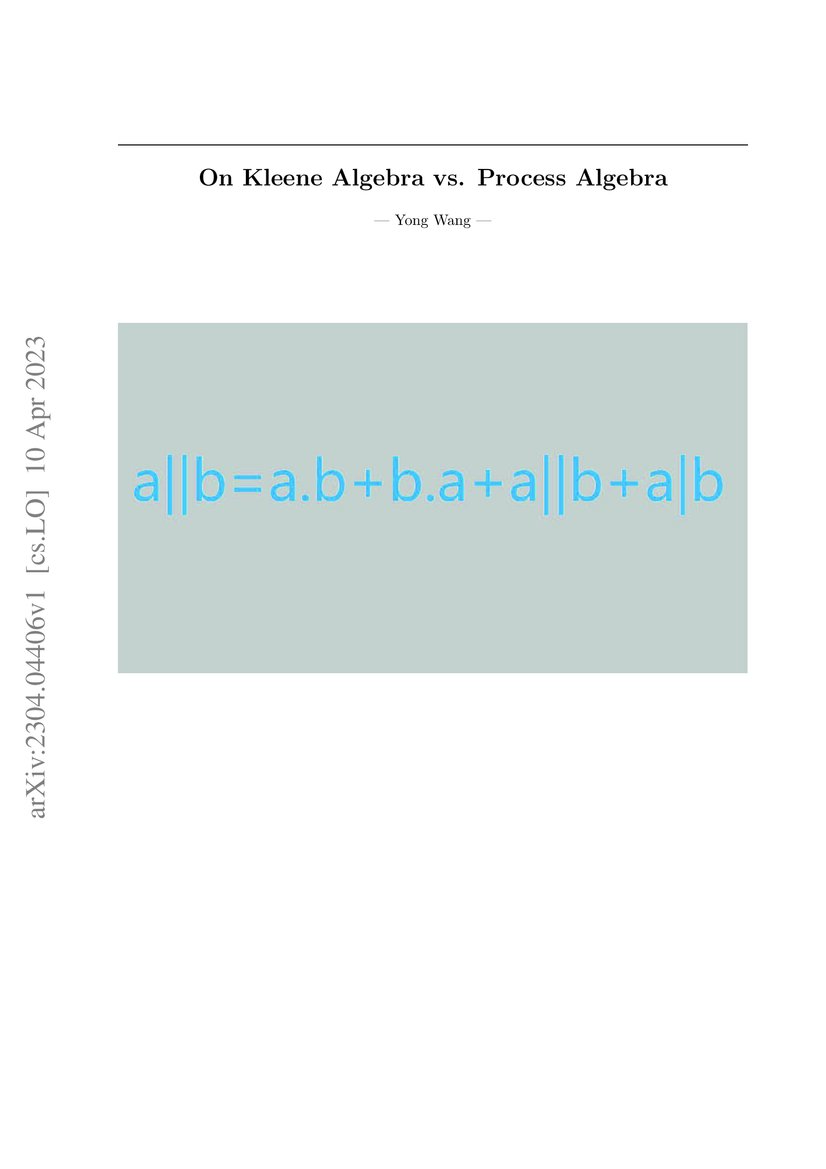 On Kleene Algebra vs. Process Algebra | DeepAI