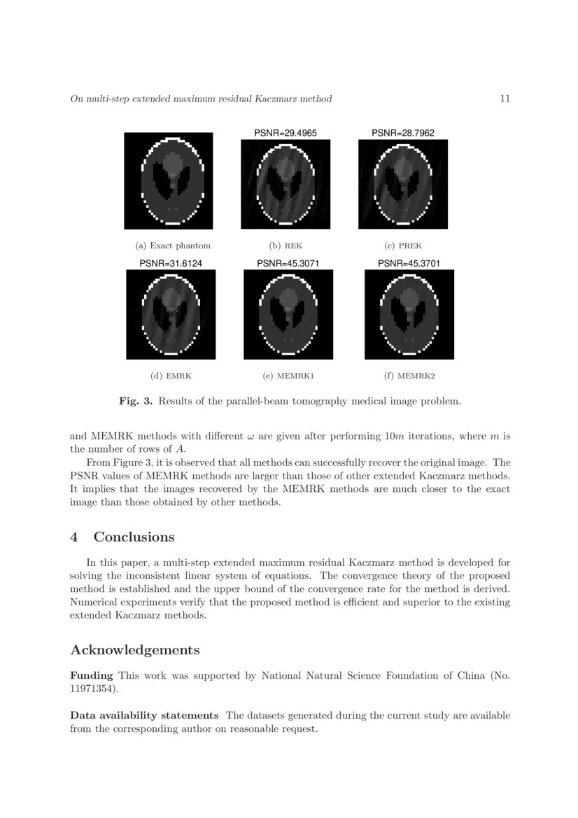 On multi-step extended maximum residual Kaczmarz method for solving large inconsistent linear ...
