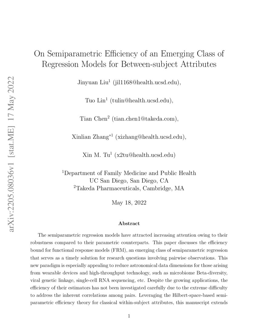 On Semiparametric Efficiency Of An Emerging Class Of Regression Models