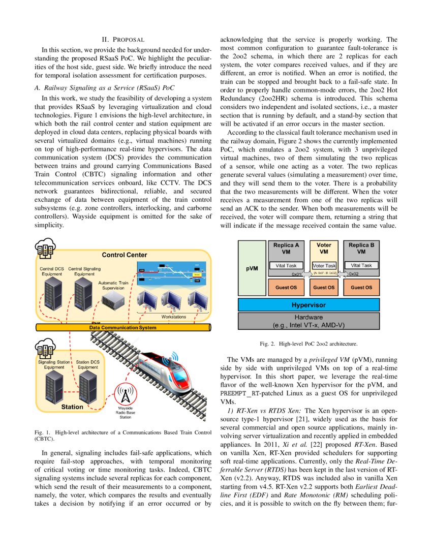 On Temporal Isolation Assessment in Virtualized Railway Signaling as a Service Systems | DeepAI