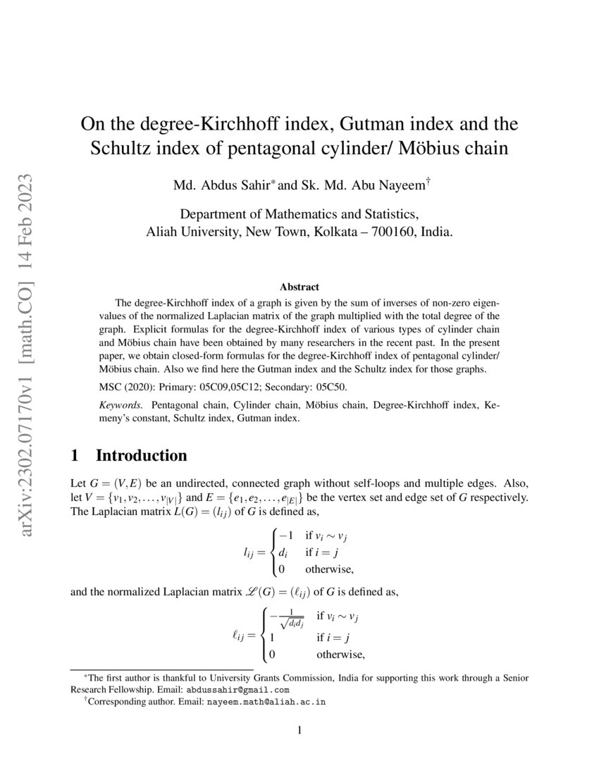 On the degree-Kirchhoff index, Gutman index and the Schultz index of ...