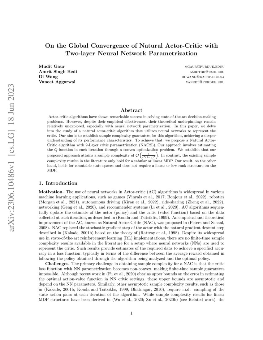 On The Global Convergence Of Natural Actor Critic With Two Layer Neural