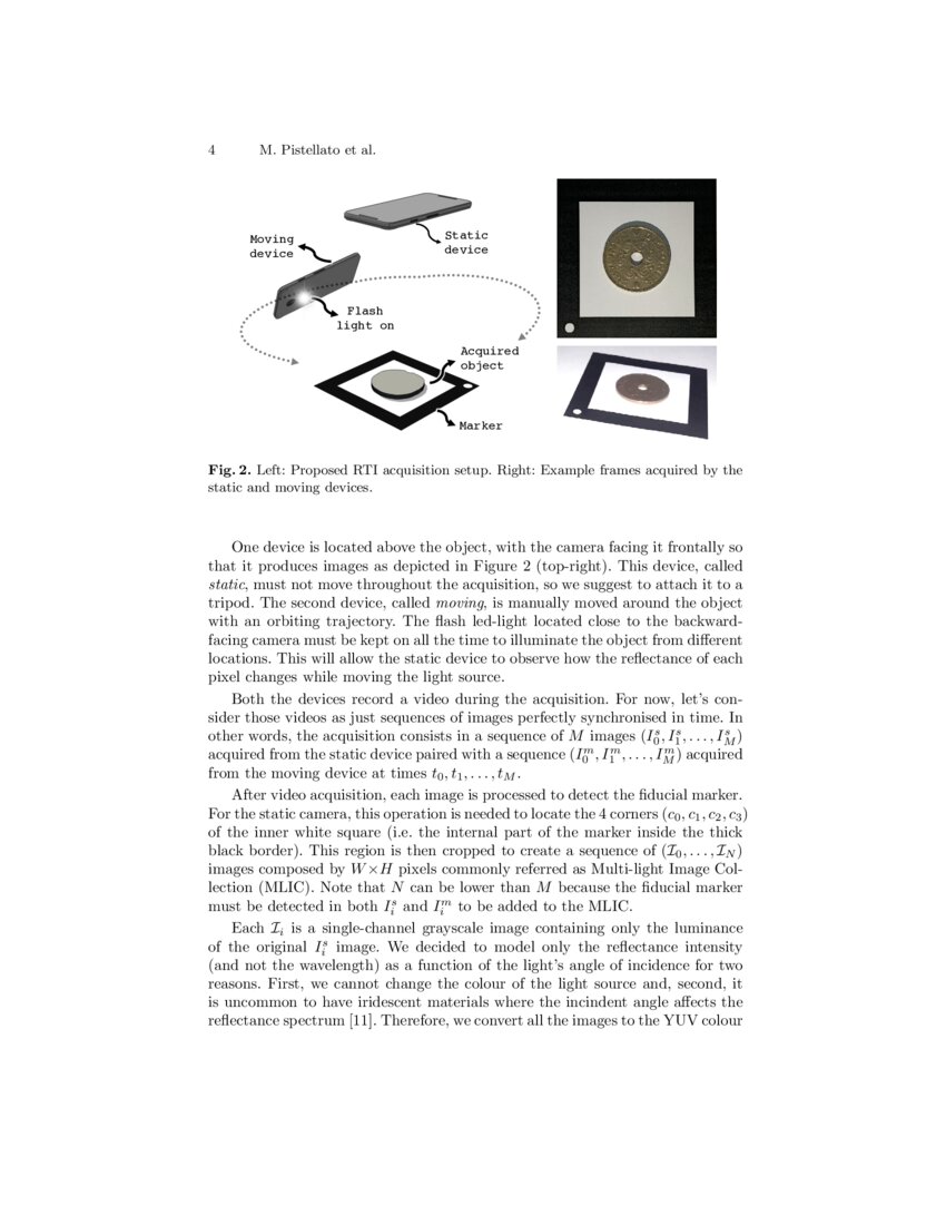 On The Go Reflectance Transformation Imaging With Ordinary Smartphones Deepai