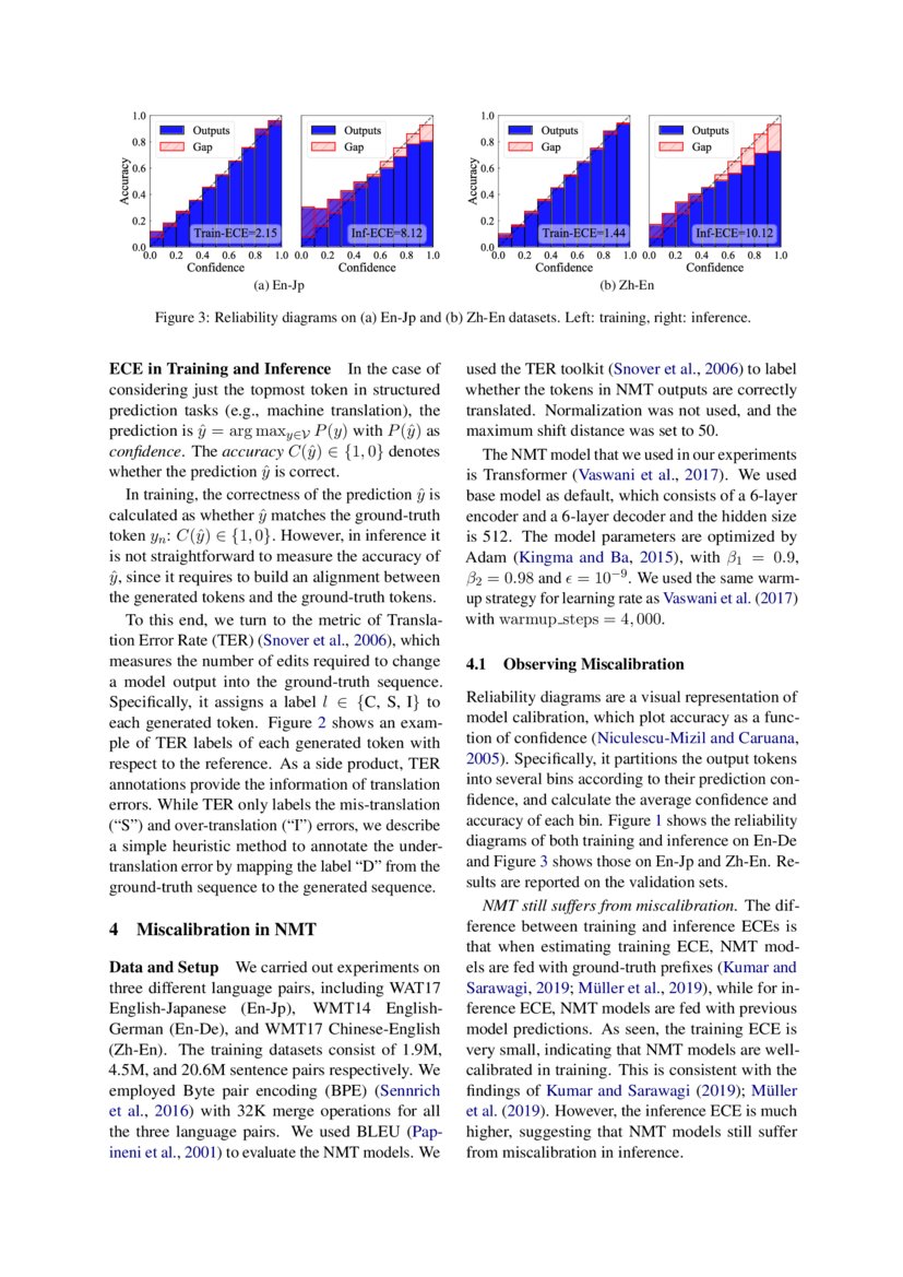 On the Inference Calibration of Neural Machine Translation | DeepAI