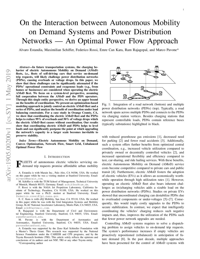 On the Interaction between Autonomous Mobility on Demand Systems and ...