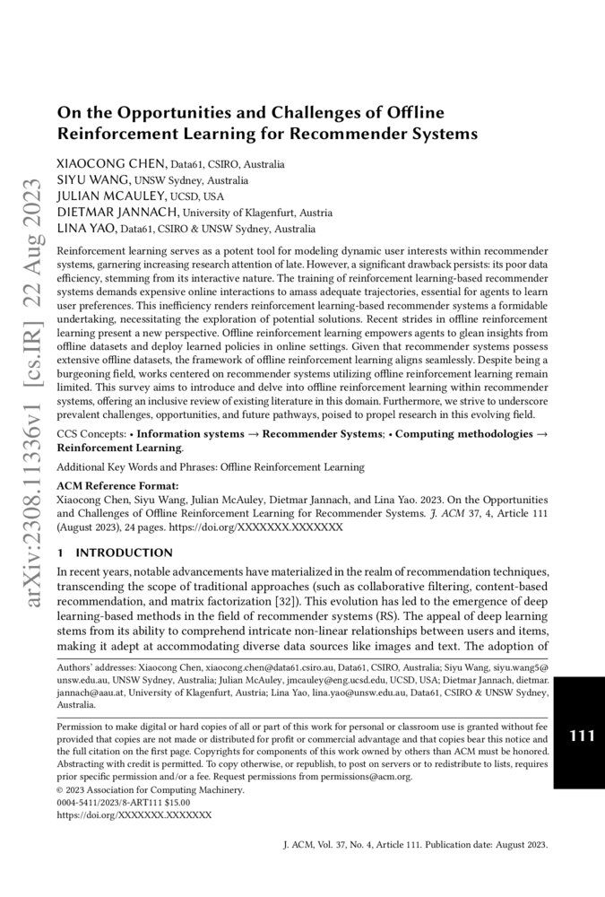 On The Opportunities And Challenges Of Offline Reinforcement Learning