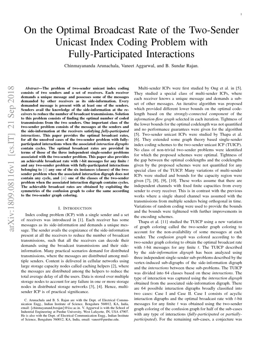 On The Optimal Broadcast Rate Of The Two Sender Unicast Index Coding