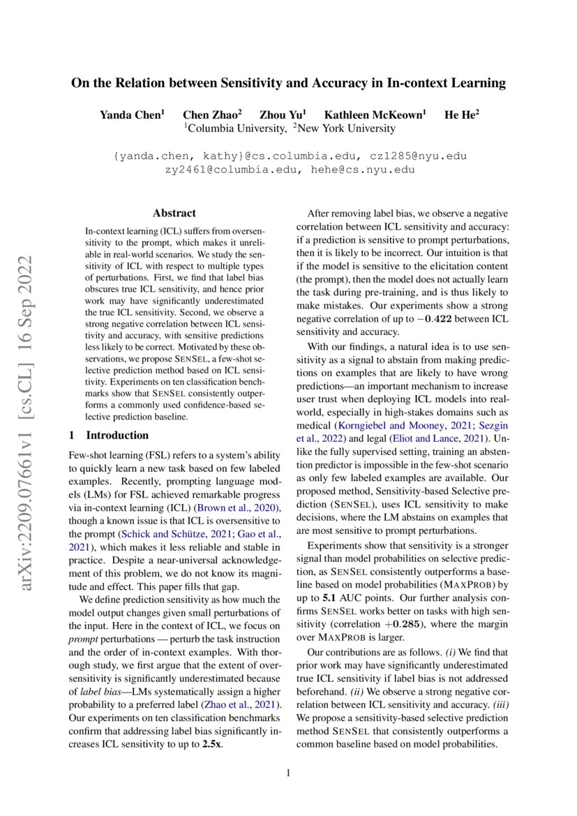 On the Relation between Sensitivity and Accuracy in In-context Learning ...