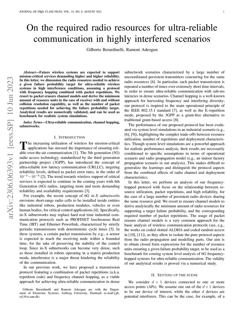 On the required radio resources for ultra-reliable communication in ...