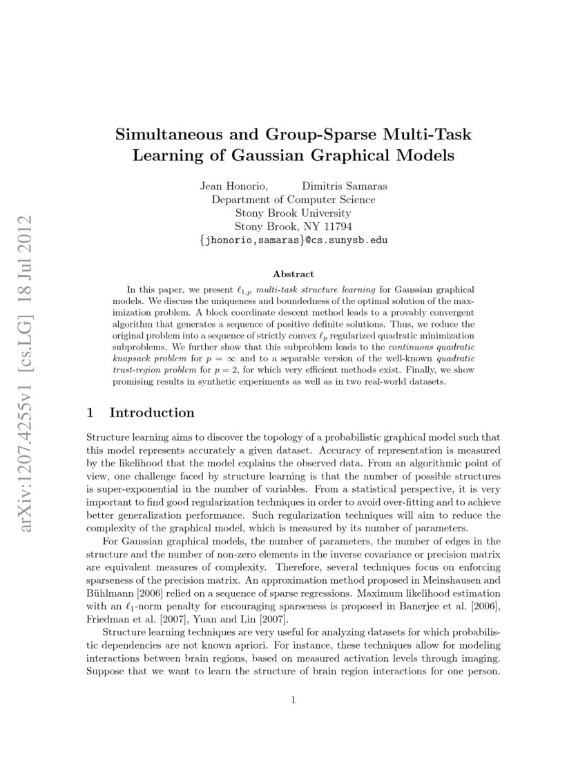 On the Statistical Efficiency of ℓ_1,p Multi-Task Learning of Gaussian ...