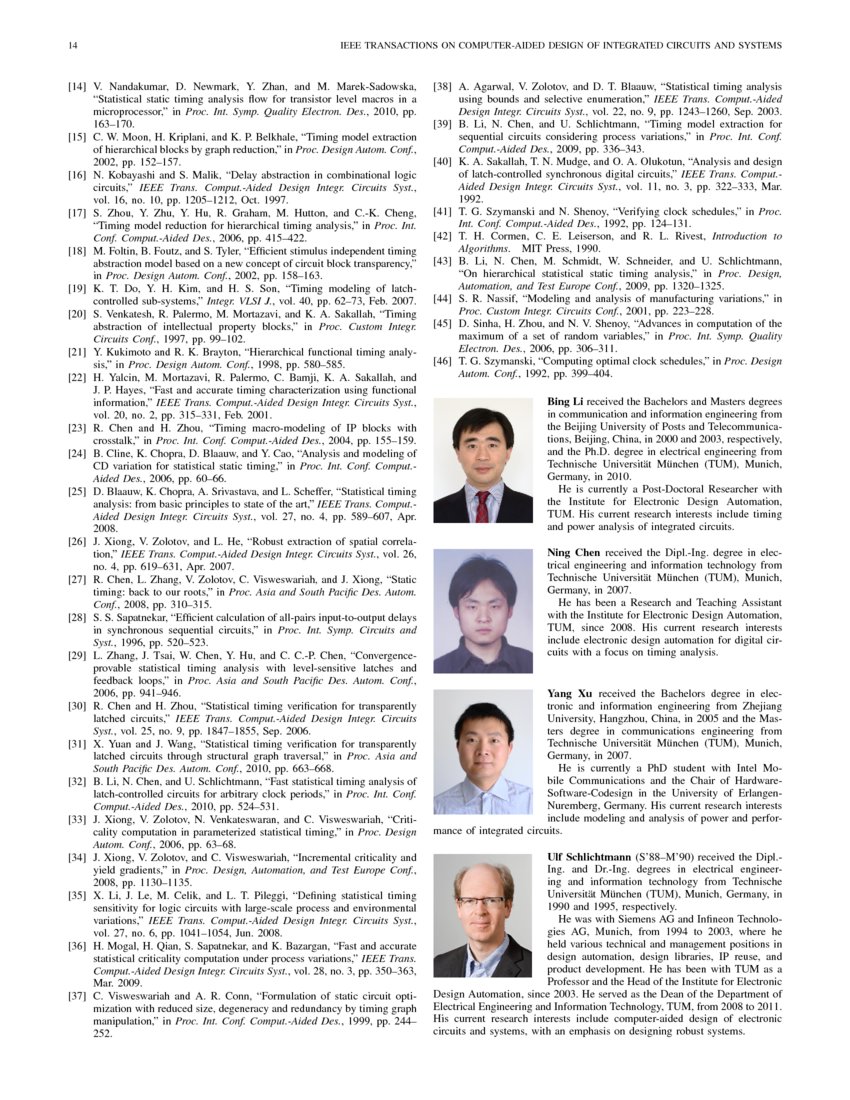 On Timing Model Extraction And Hierarchical Statistical Timing Analysis Deepai