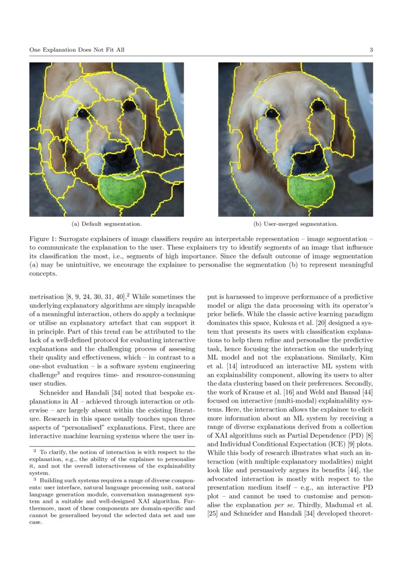 One Explanation Does Not Fit All: The Promise of Interactive ...