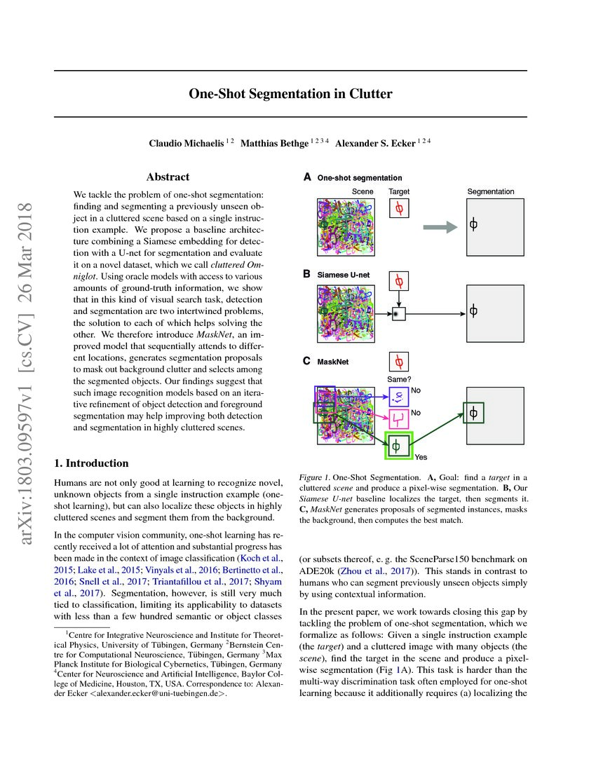 One-Shot Segmentation in Clutter | DeepAI