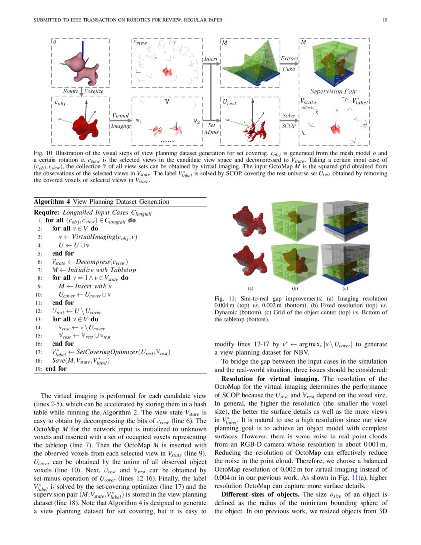One Shot View Planning For Fast And Complete Unknown Object Reconstruction Deepai